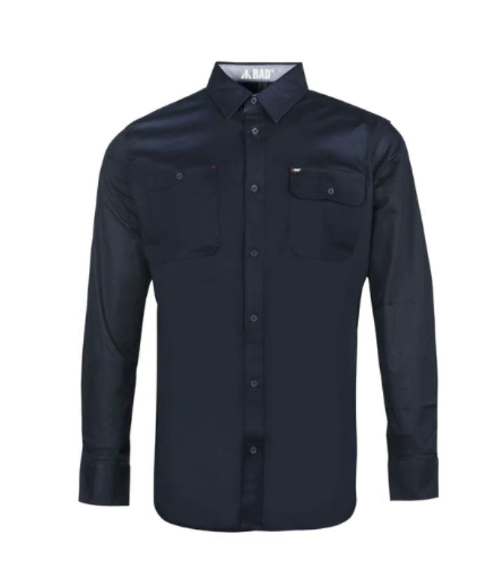 BAD Workwear Stretch Long Sleeve Work Shirt - Ticketwear NZ