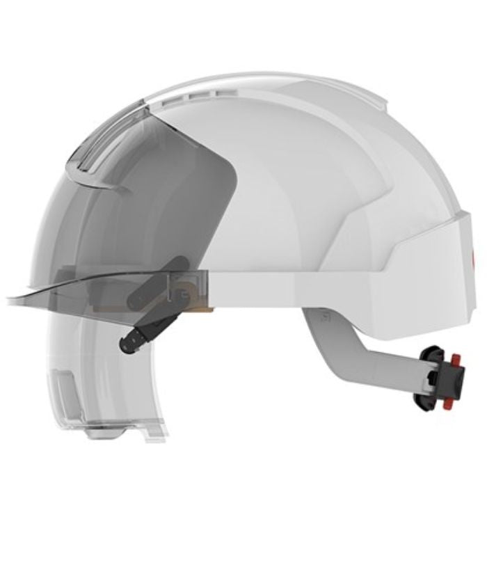 EVO VISTA LENS NON VENTED WHITE/SMOKE HELMET - WHEEL RATCHET - CLEAR L